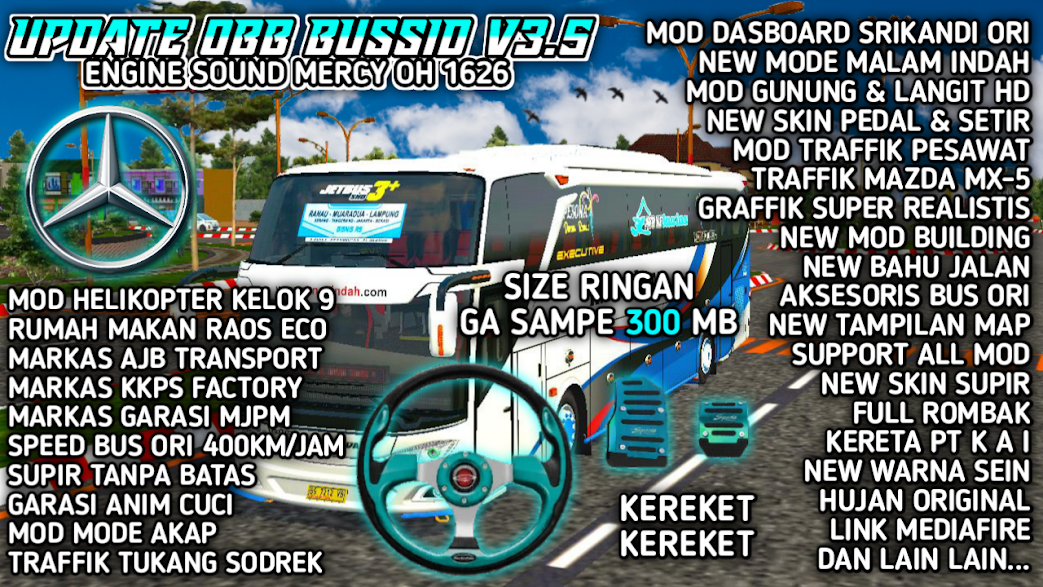 OBB BUSSID V3.5 SOUND MERCY OH 1626 KREKET KREKET || RM RAOS ECO || MOD HELIKOPTER || BUS ...