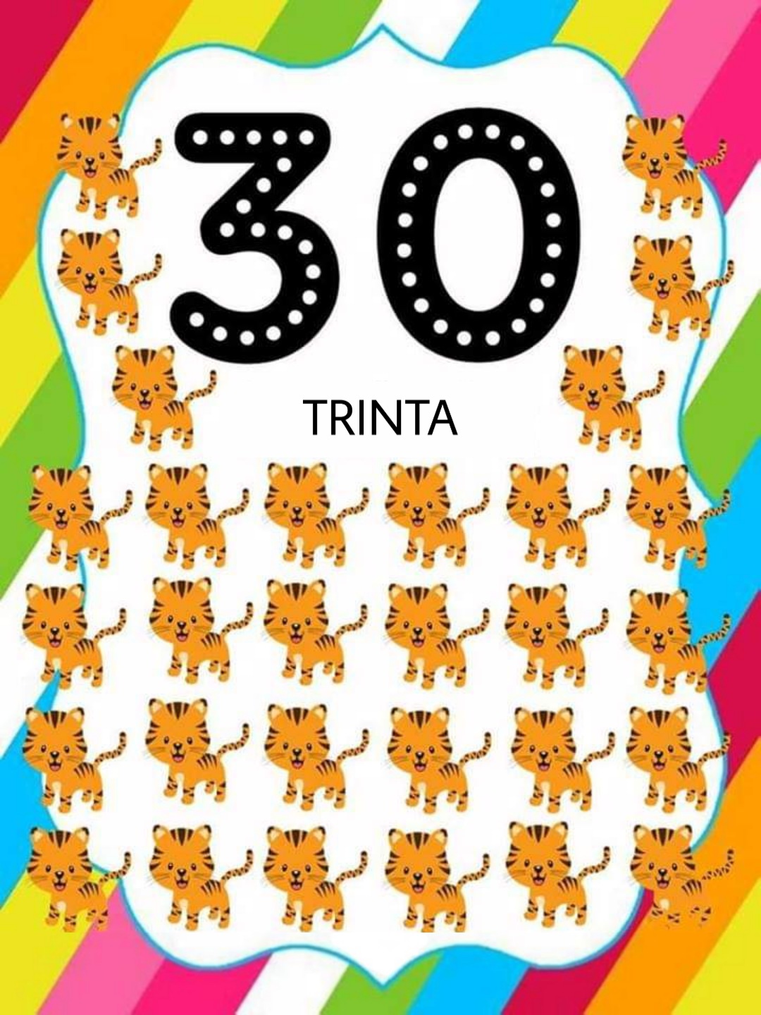 Cards numéricos Cards coloridos e ilustrados com os números e as ...