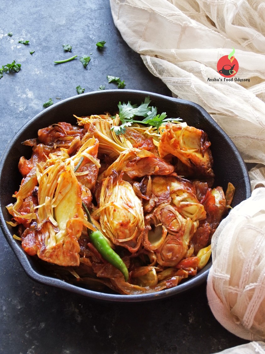 Punjabi Kathal ki Sabzi | North Indian Dry Unripe Jackfruit Curry