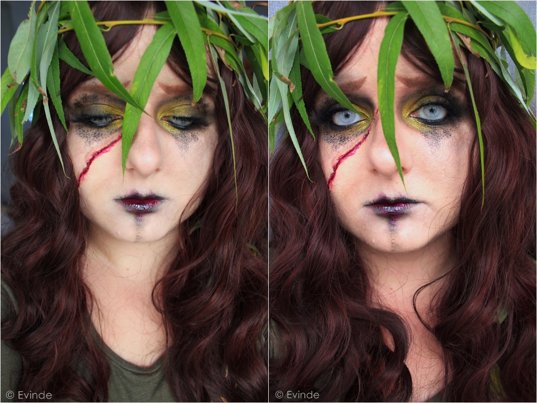 Weeping Willow Forest Spirit | SFX Halloween Makeup | Evinde's Blog