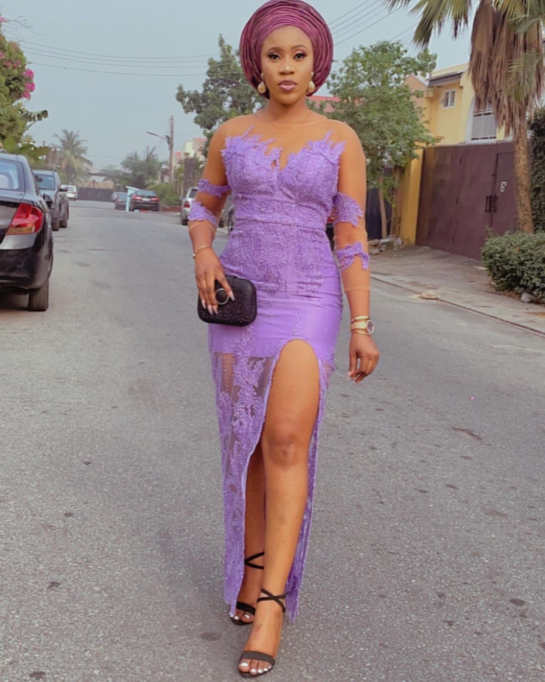 Images of Nollywood actress, Hadiza Abubakar standing tall