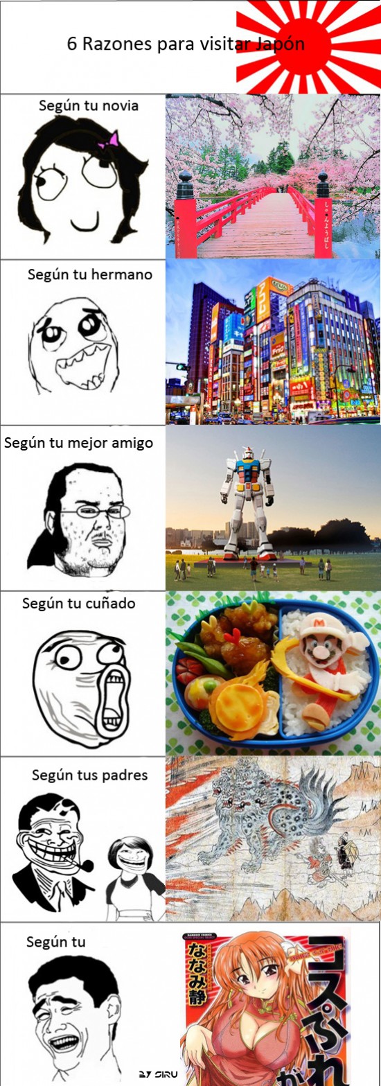 LOS MEMES MÁS FAMOSOS!: RAZONES PARA VISITAR JAPÓN