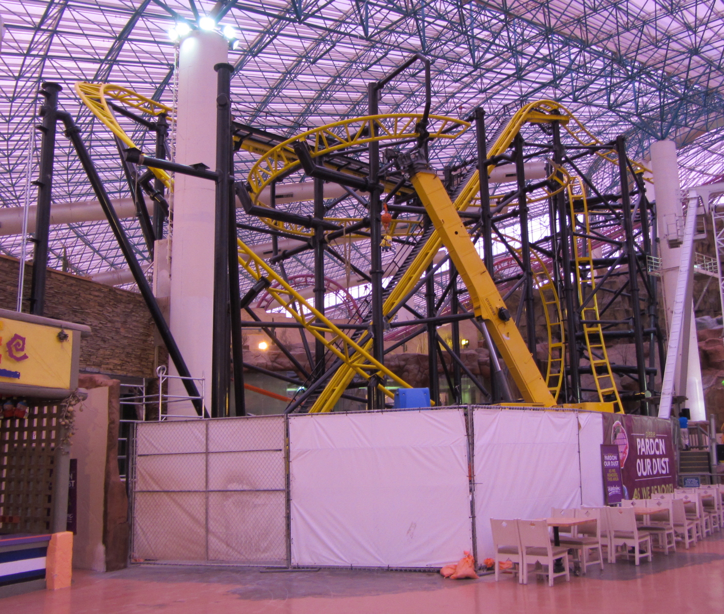 NewsPlusNotes: New Photos of El Loco at Adventuredome Construction