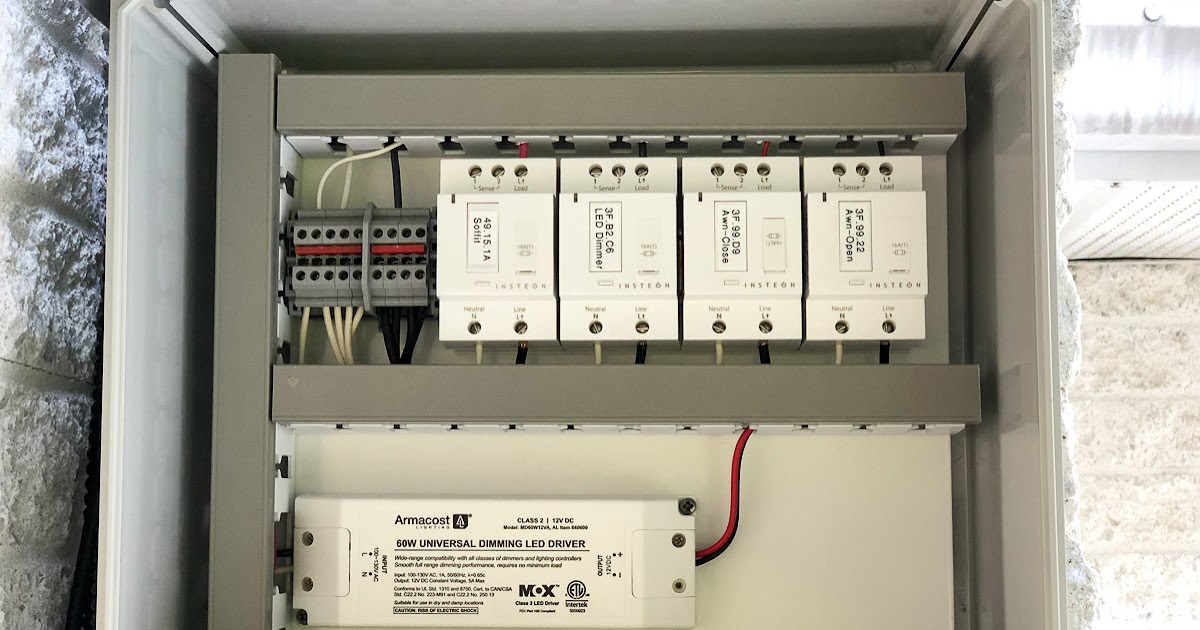 Insteon Control Panel for Patio Awning Somfy Motor and LED Lighting ...