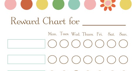 From The Heart Up.: FREE printable rewards charts