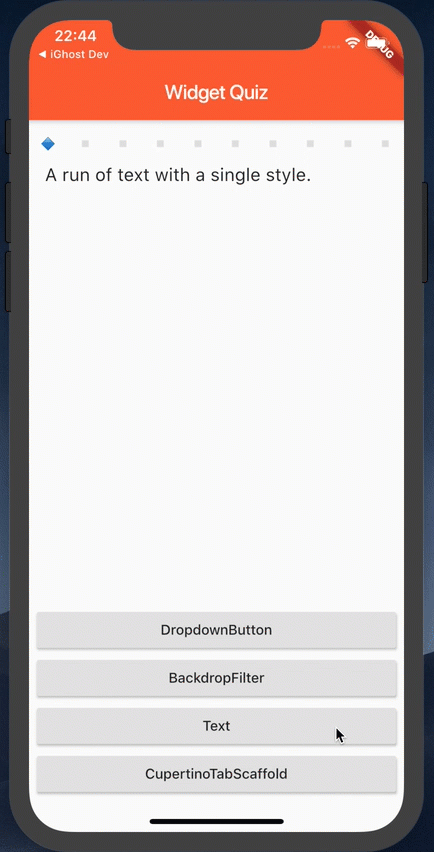Widget Quiz Made With Flutter Flutter Tutorial