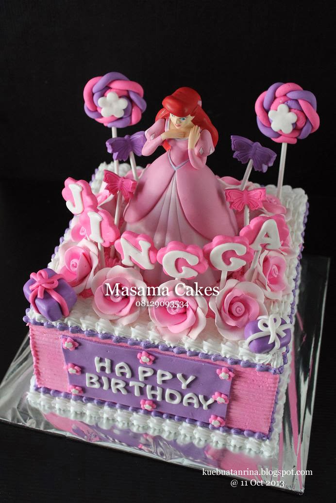 Masama Cakes: Princess Ariel Themed Birthday Cake For Jingga....