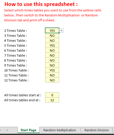 Andrew Jones - Alquist Consulting Ltd: The Ultimate Times Table Excel ...