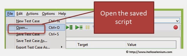 HOW TO OPEN THE SCRIPT IN SELENIUN IDE? | Hello Selenium