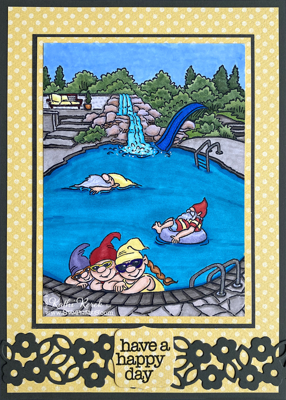 Kat's Tales of Stamping: Staying at Gnome -- The Backyard Pool