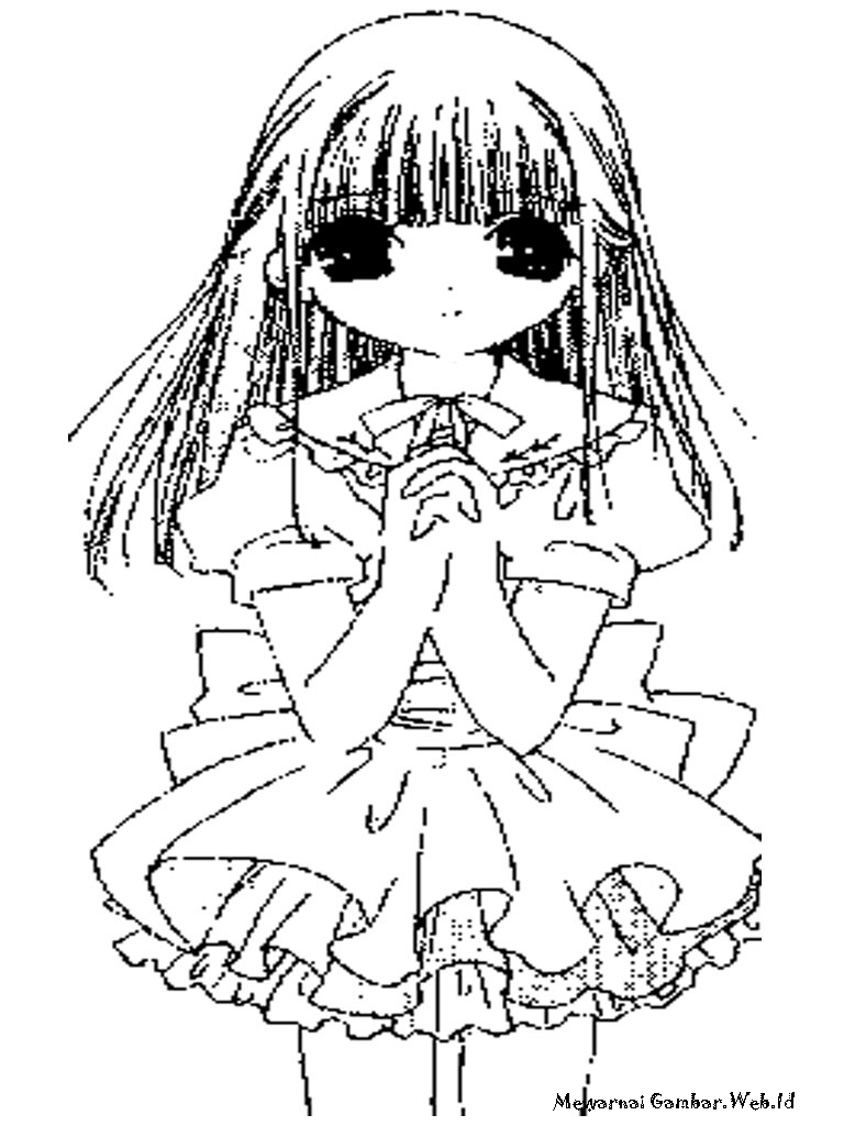 Gambar Mewarnai Kamichama Karin | Mewarnai Gambar