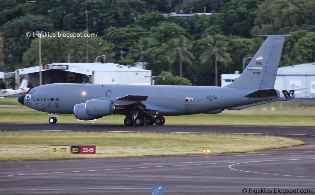 Far North Queensland Skies: USAF KC-135 Stratotanker 58-0051 departs