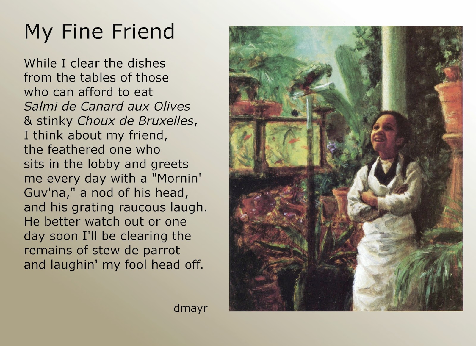 Random Noodling: Ekphrastic Monday Poem #3