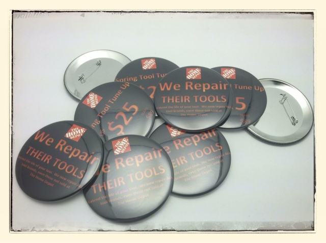 Custom Buttons as Advertising Buttons ~ Half Price Buttons