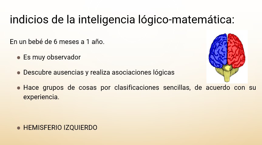 Creación de ambientes de aprendizaje: Inteligencia lógico matemática