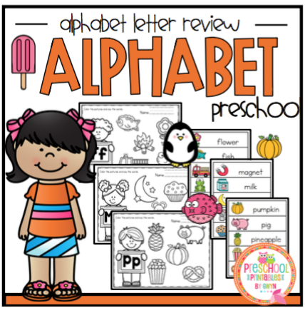 Alphabet Review for Preschool ~ Preschool Printables