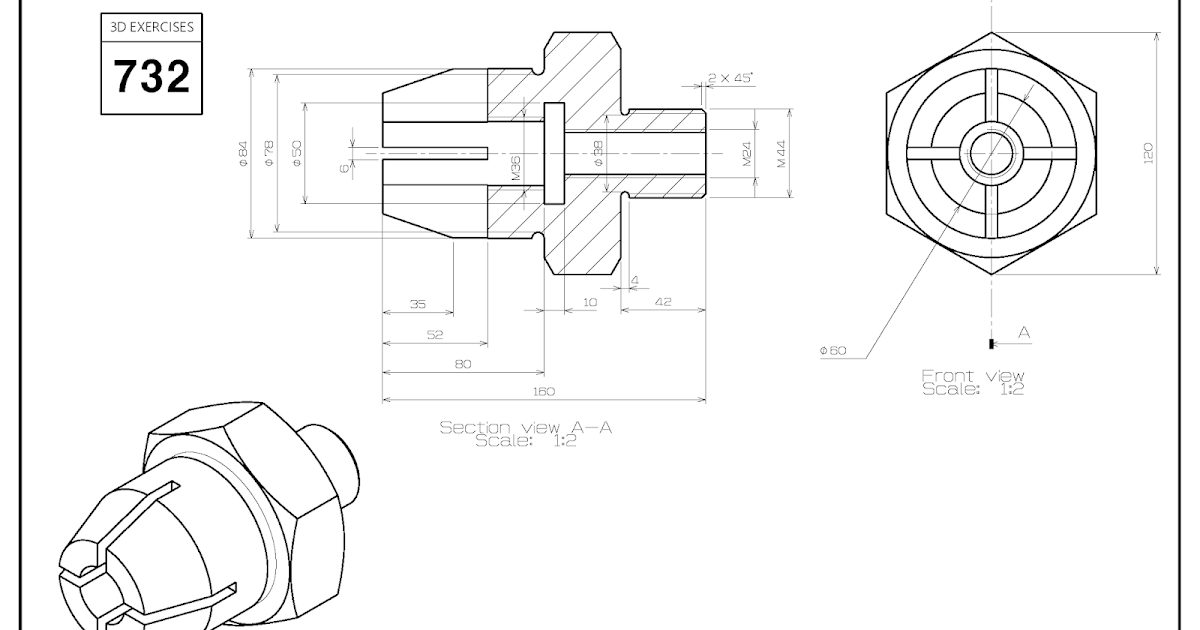 3D CAD EXERCISES 732 - STUDYCADCAM
