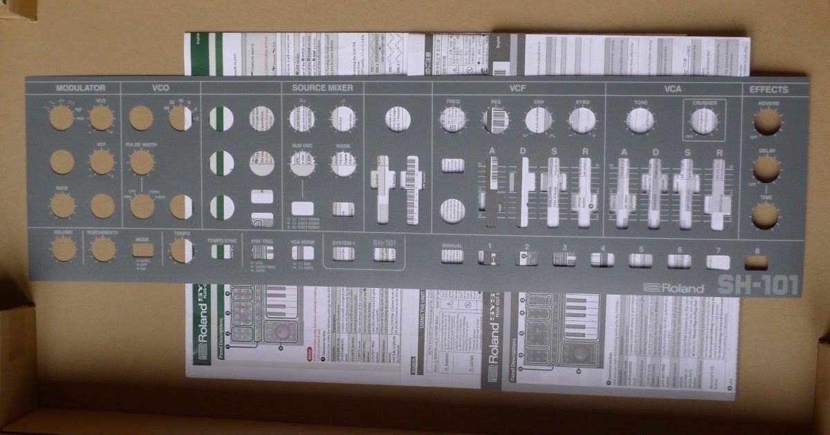 MATRIXSYNTH: Roland System 1 w/ Custom SH-101 Panel Overlay