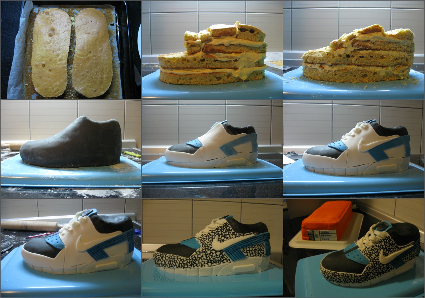 Šećerlema: Tutorijal: Torta u obliku patike