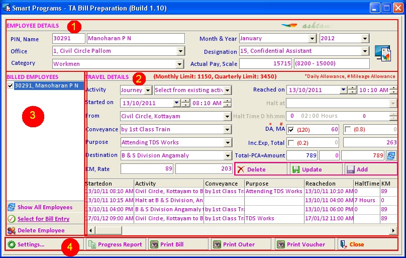 Smart Programs Smart TA Bill TA Bill Preparation Tool Updated Smart Programs Smart TA Bill TA Bill Preparation Tool Updated