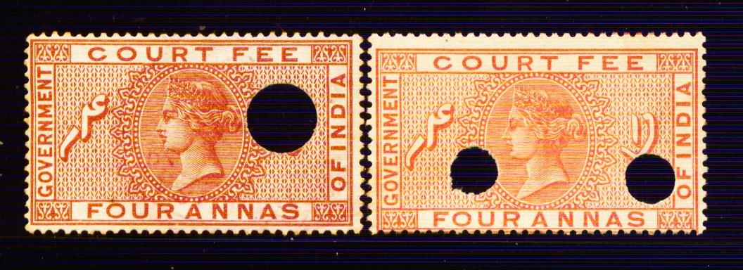 Heritage of Indian stamps site: British India Queen Victoria QV Court ...