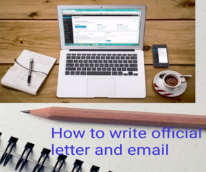 How to write official email and letter