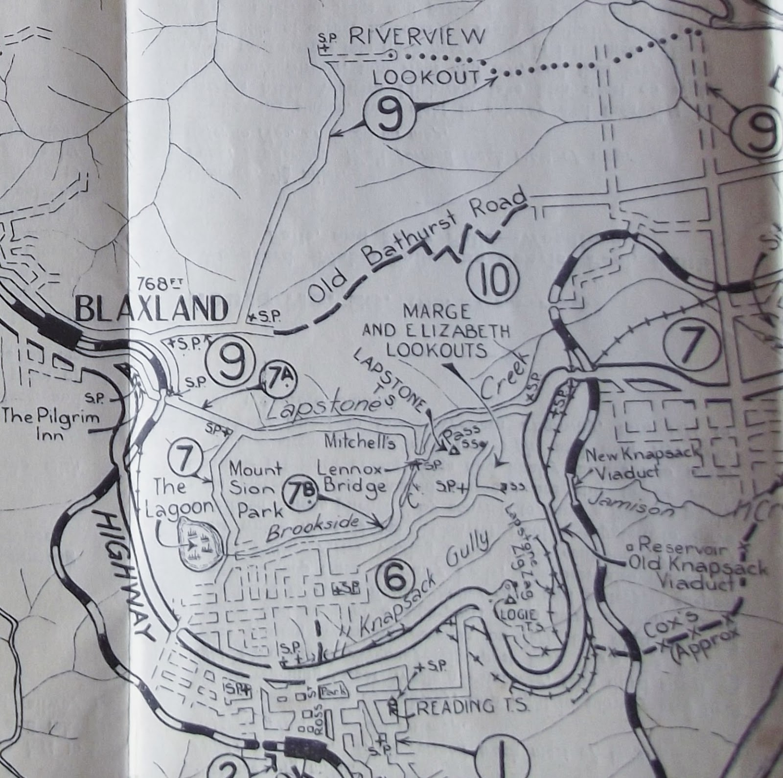 John's Blue Mountains Blog: 1938 MAP (PART 10) OLD BATHURST ROAD ...