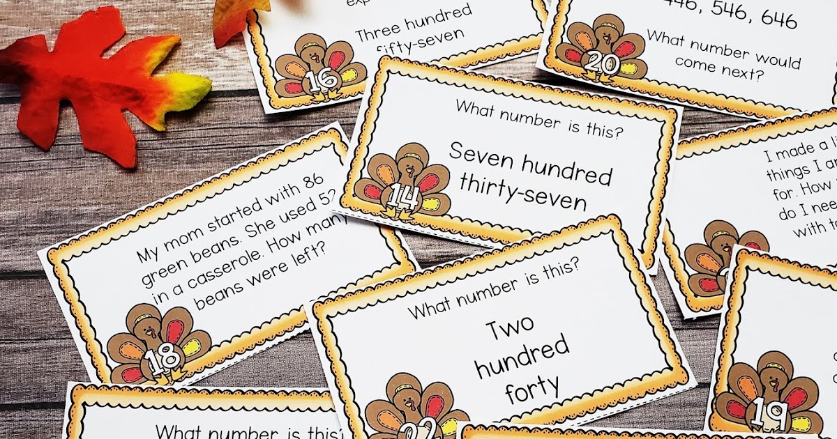 Thanksgiving in the Classroom | Sara J Creations