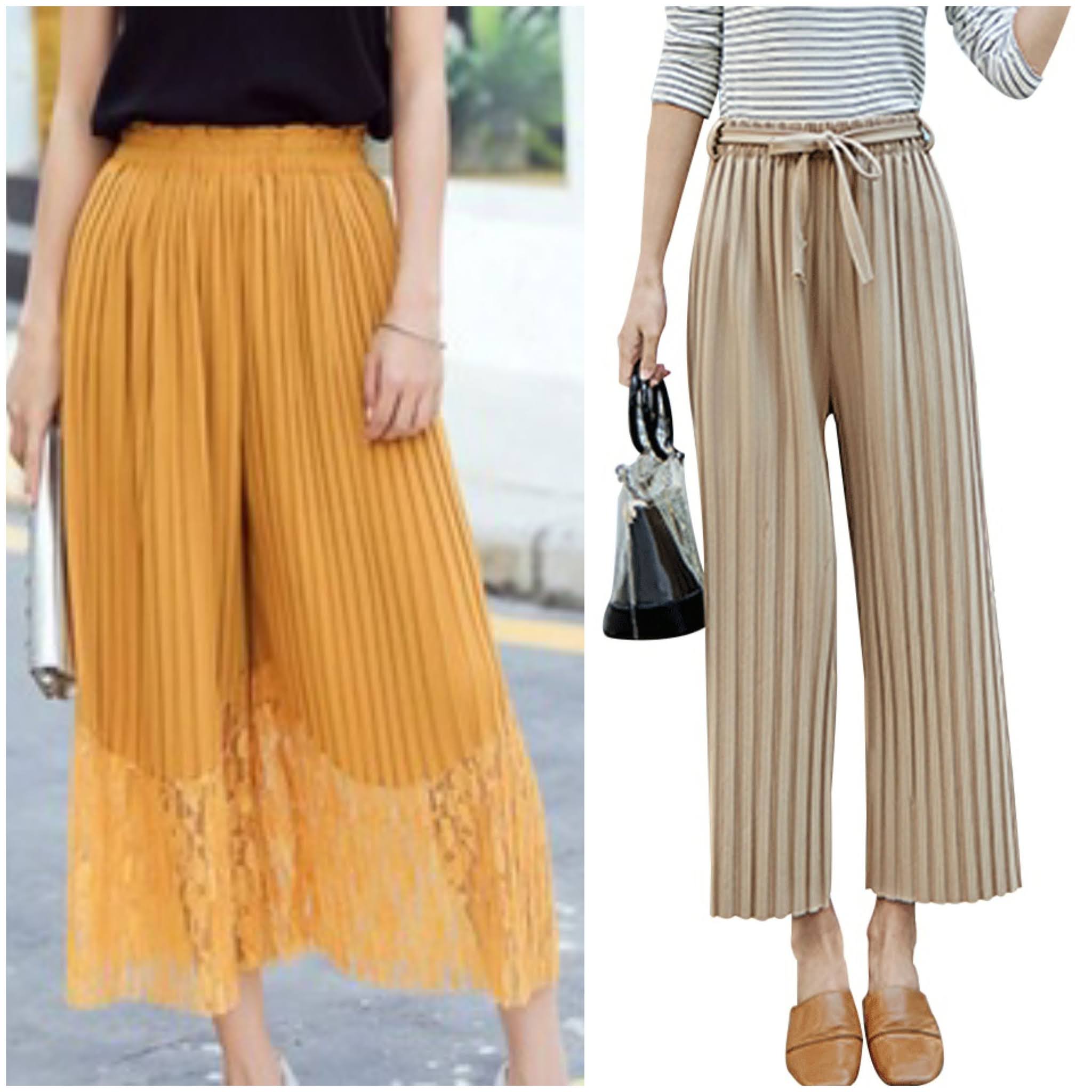 Side slit pants