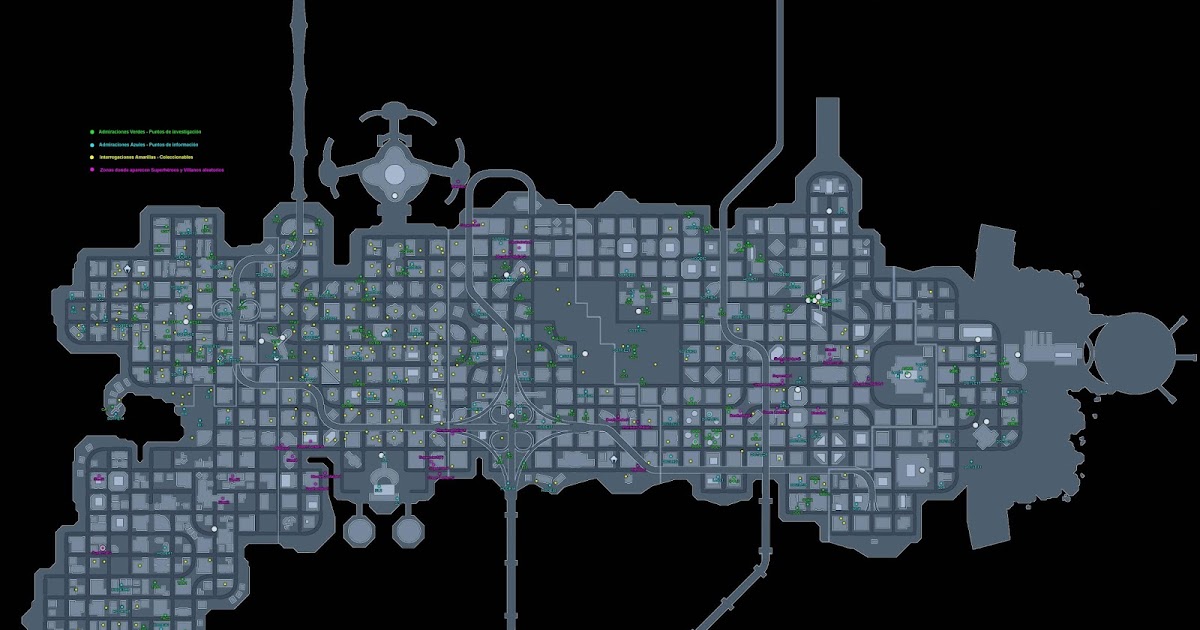 DC UNIVERSE ONLINE - EN ESPAÑOL: MAPA HEROES Y VILLANOS, COLECCIONES ...