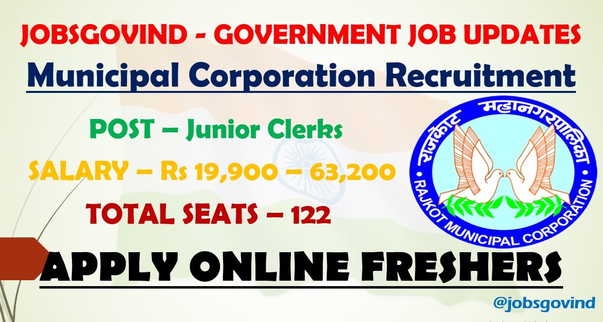 Municipal Corporation Recruitment 2021 for 122 Junior Clerk Posts Apply ...