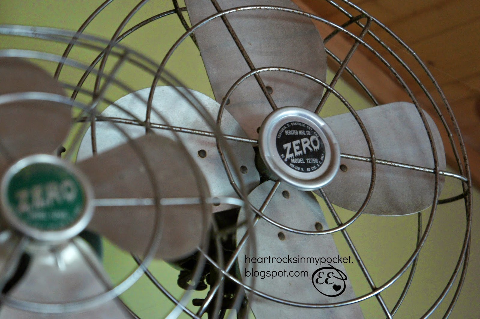 Heart Rocks In My Pocket: Decorating with Vintage Fans