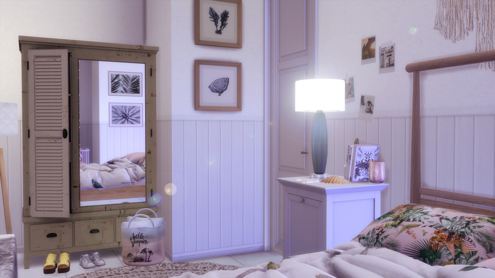 SIMS 4 | SURF STYLE DECOR | BEACH HOUSE | CASA DE PRAIA | DL + CC ...