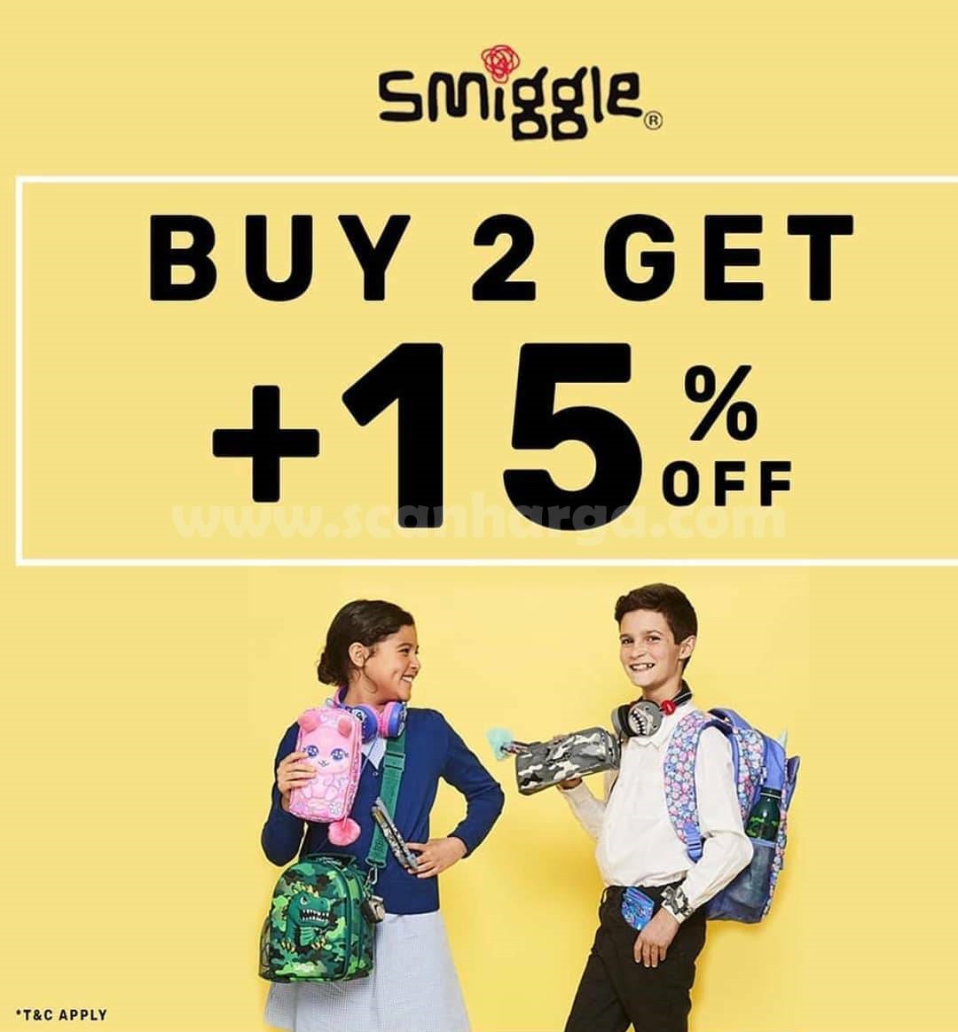 Promo Smiggle Buy 2 Get + 15% Off* - scanharga