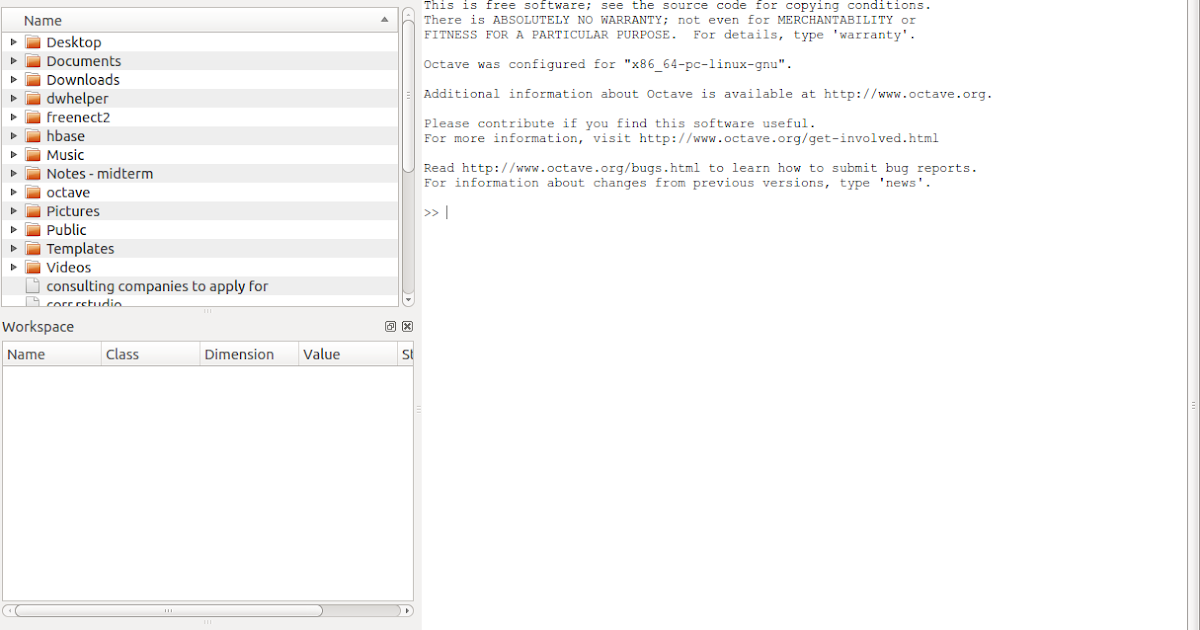 Improbable Emancipation: Setting up Octave environment to calculate ...