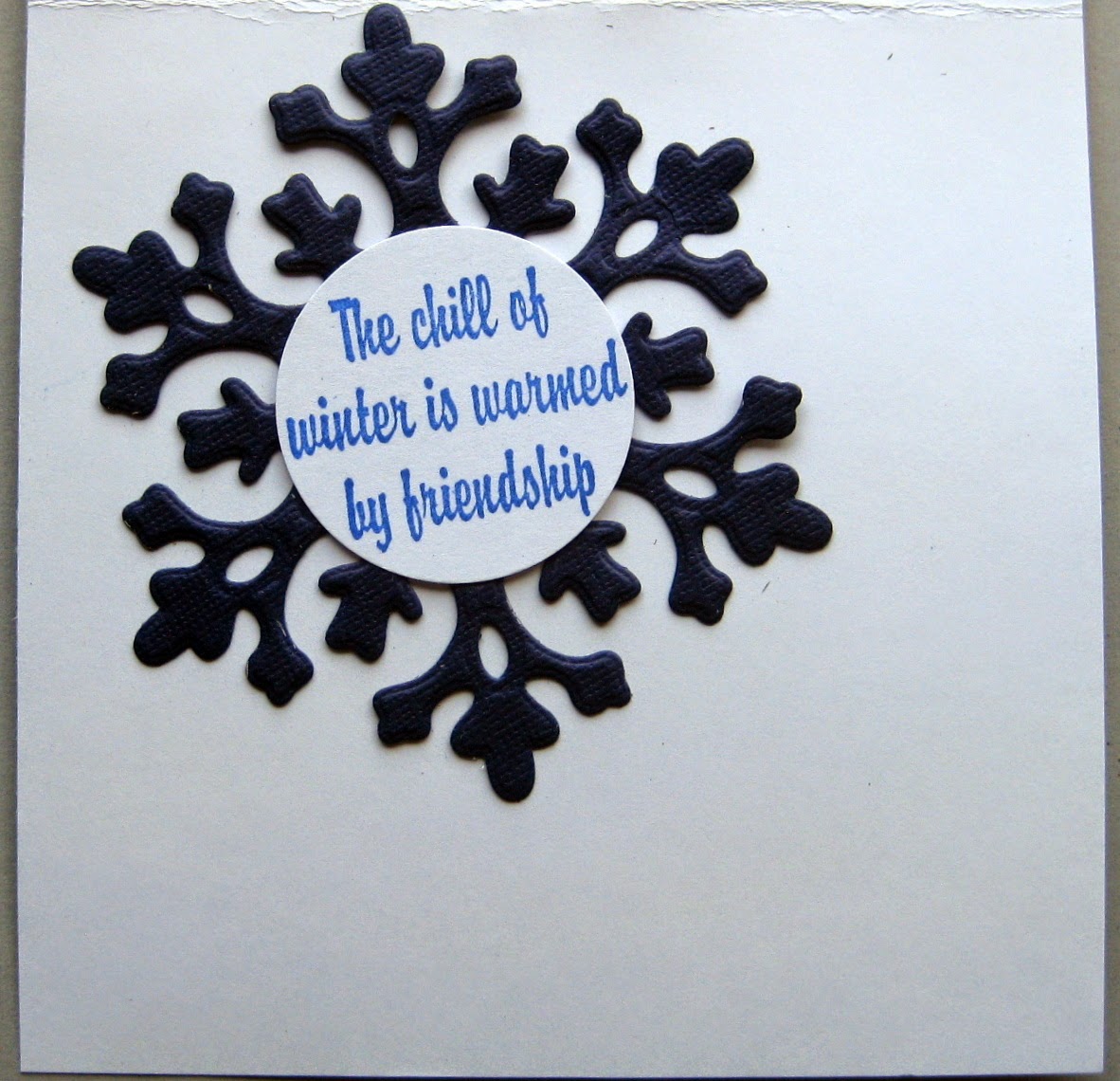 Karen's Kreative Kards: Snowflake Shaker Warm Winter Wishes Card