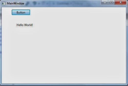 WPF Tutorial: Create a simple ‘Hello World’ WPF application WPF Tutorial: Create a simple ‘Hello World’ WPF application