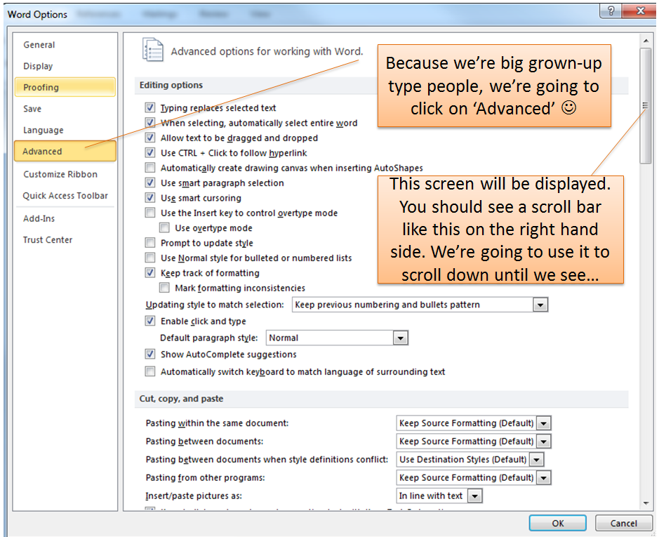 My Creative Stream: Microsoft Word script formatting