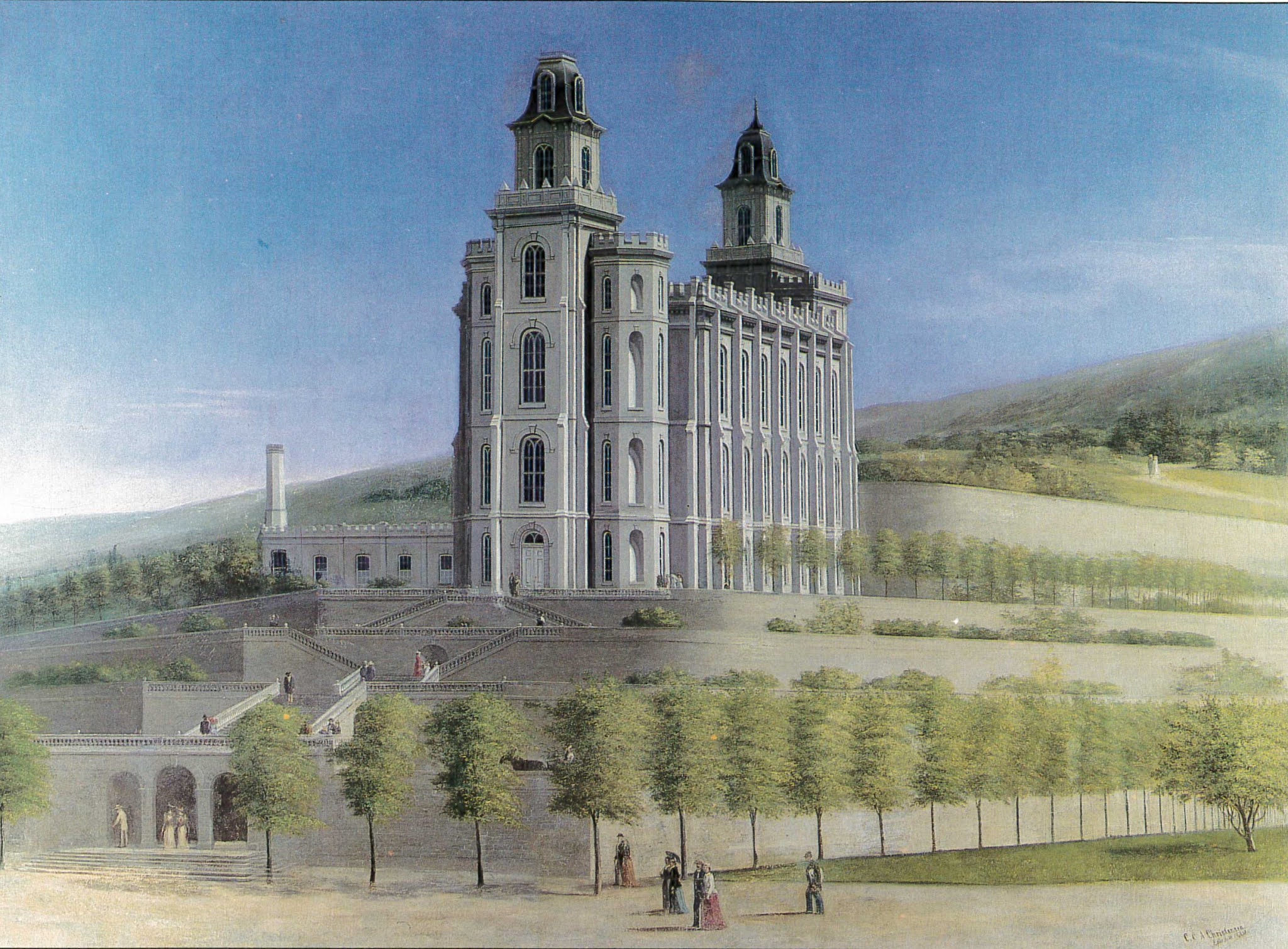 Manti Temple Old