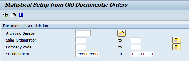 All about SAP: Running LIS Setup for single values in documents