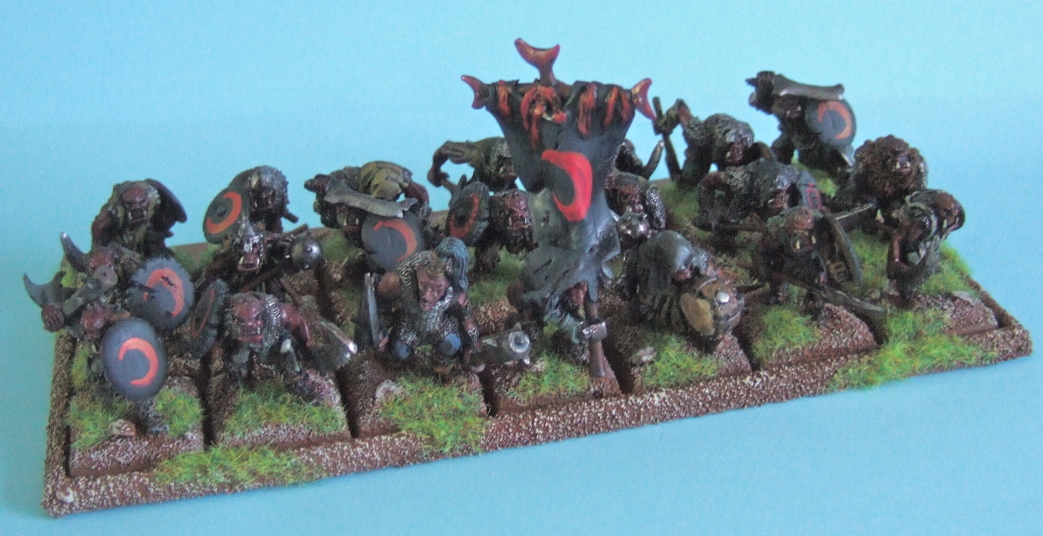 Ye Olde Skool Warhammer...: Red Orc Blood Moon Tribe...