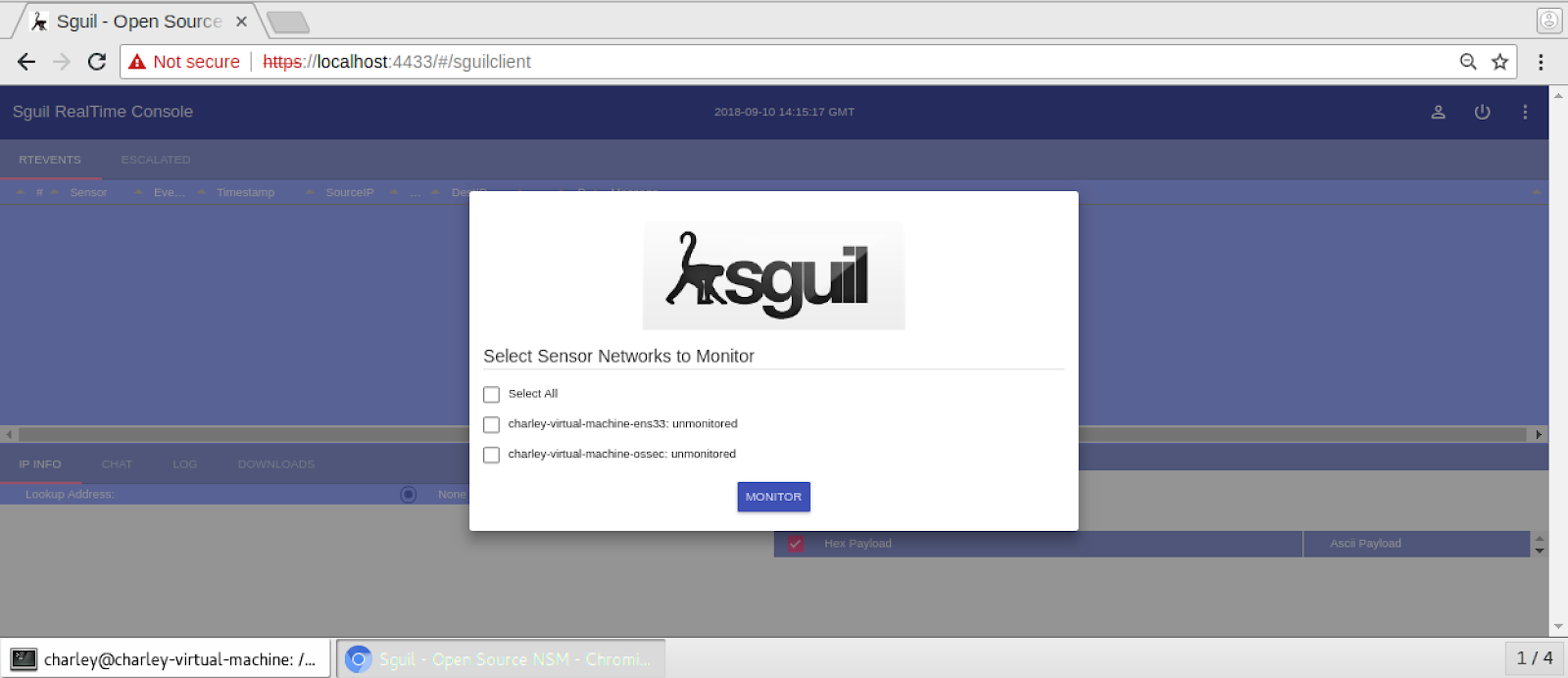 5x5 security: Setting up web based sguil