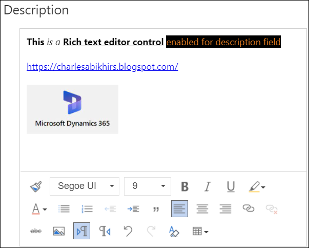 HOW TO ADD AND USE RICH TEXT EDITOR IN DYNAMICS 365 FORM