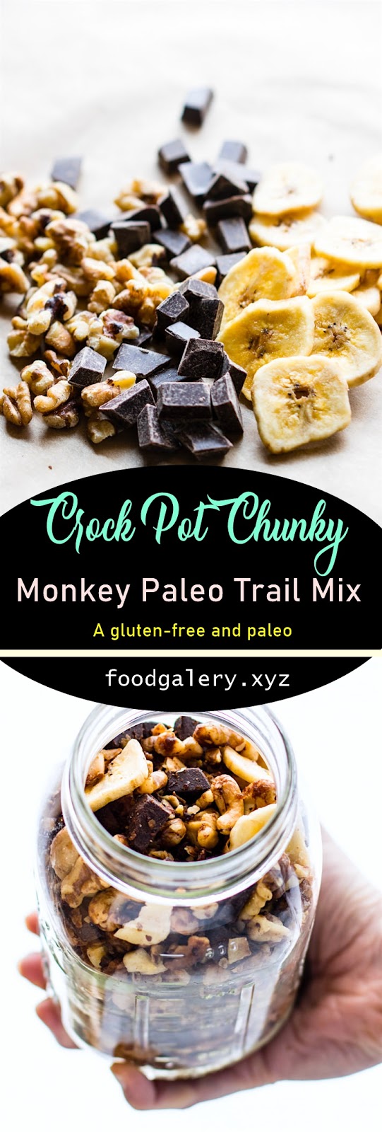 crock pot chunky monkey paleo trail mix recipe
