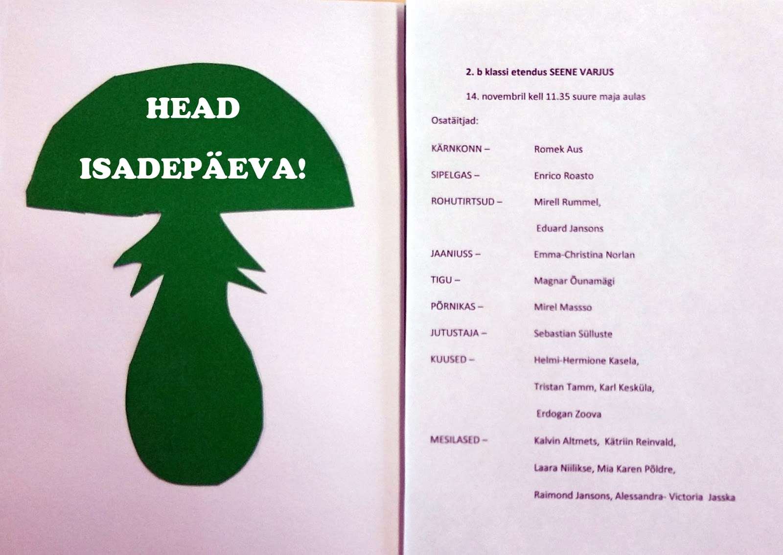 Spordiklass: Toredat isadepäeva!