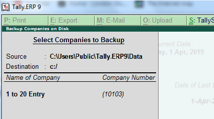 टैली में कंपनी का बैकअप कैसे लेते है ? || Tally Backup - Learn More India