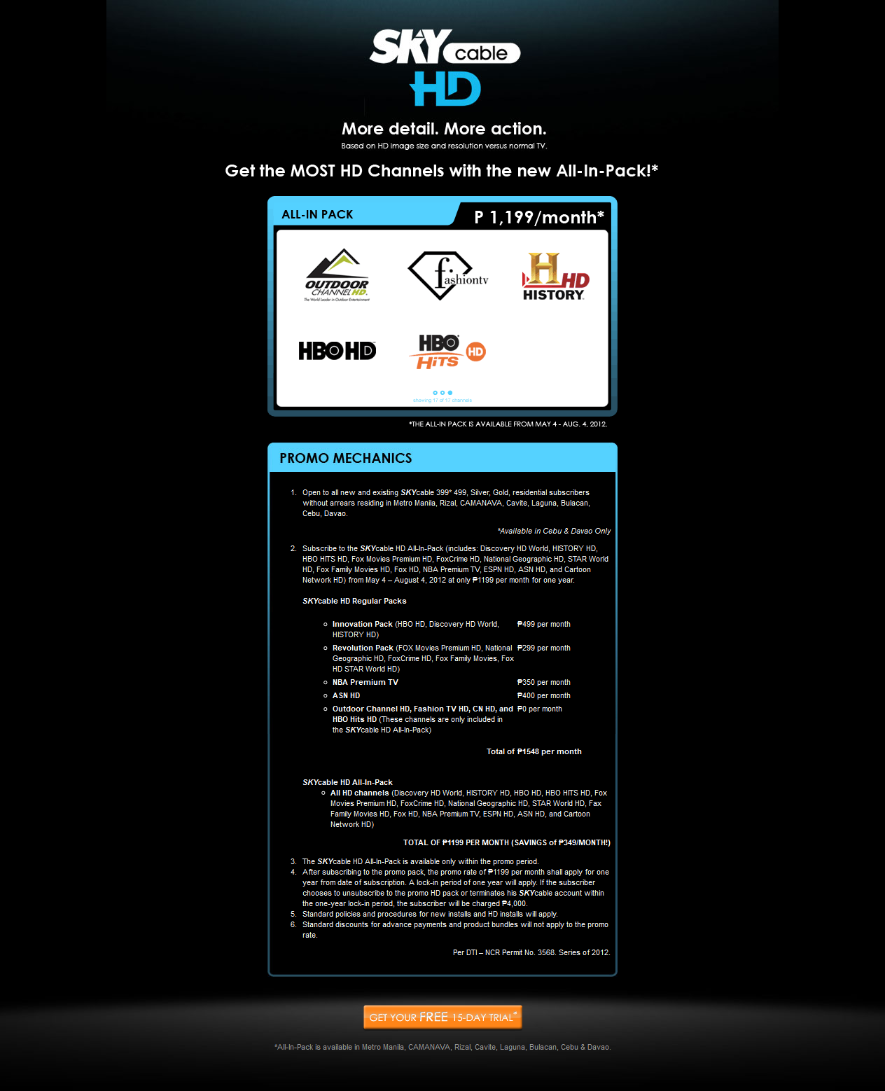 SKYcable HD All-In-Pack Promo | Glich's Life