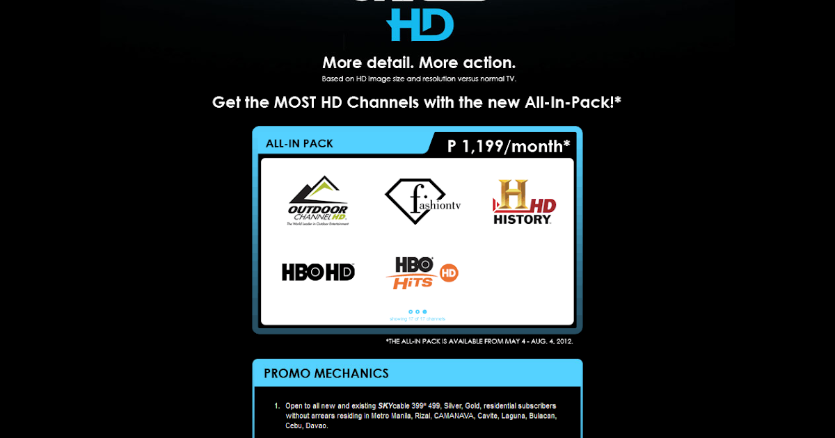 SKYcable HD All-In-Pack Promo | Glich's Life
