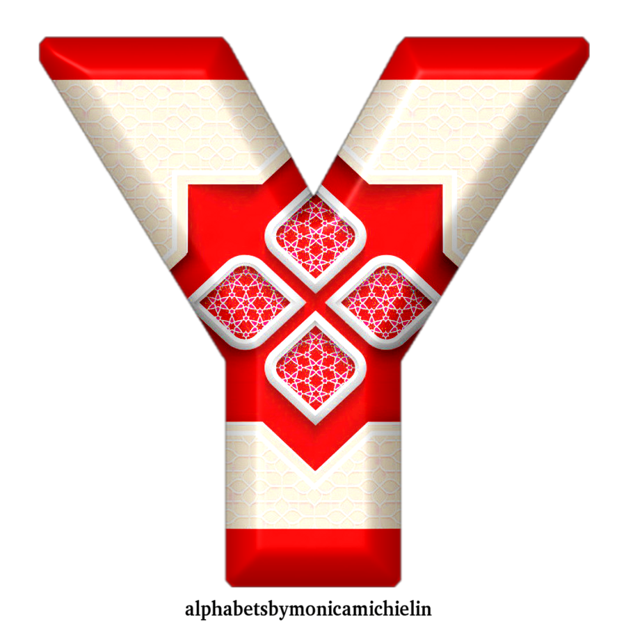 M. Michielin Alphabets: RED ARABIC DAMASK ALPHABET LETTERS PNG AND ...